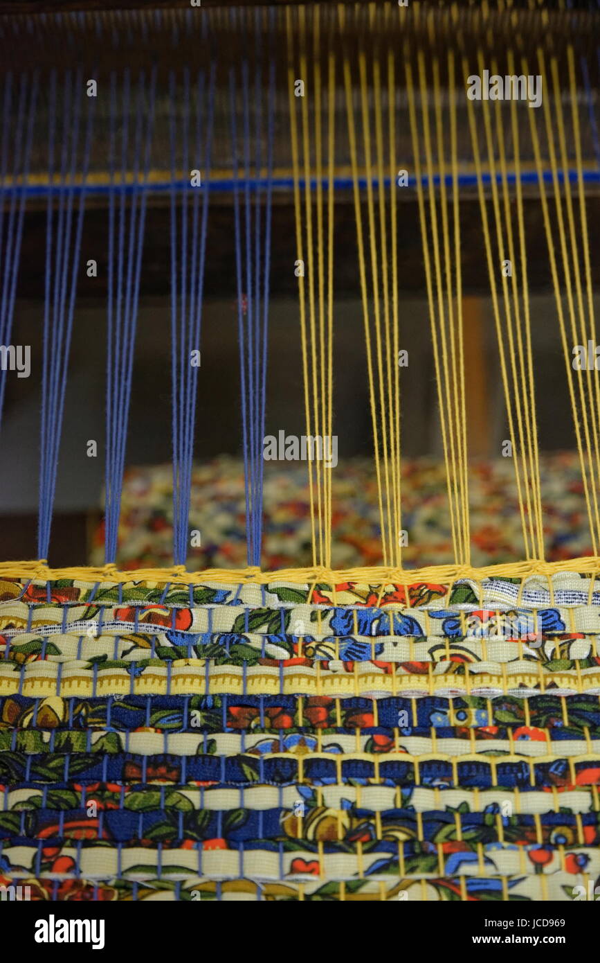 Textile and Loom Stock Photo - Alamy