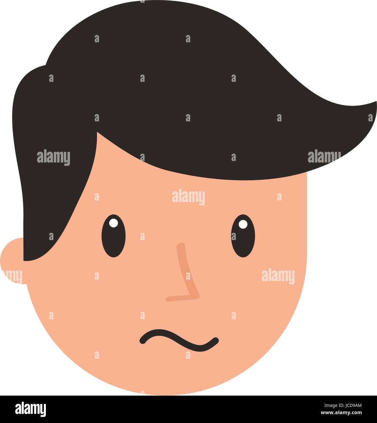 sad man avatar character Stock Vector Image & Art - Alamy