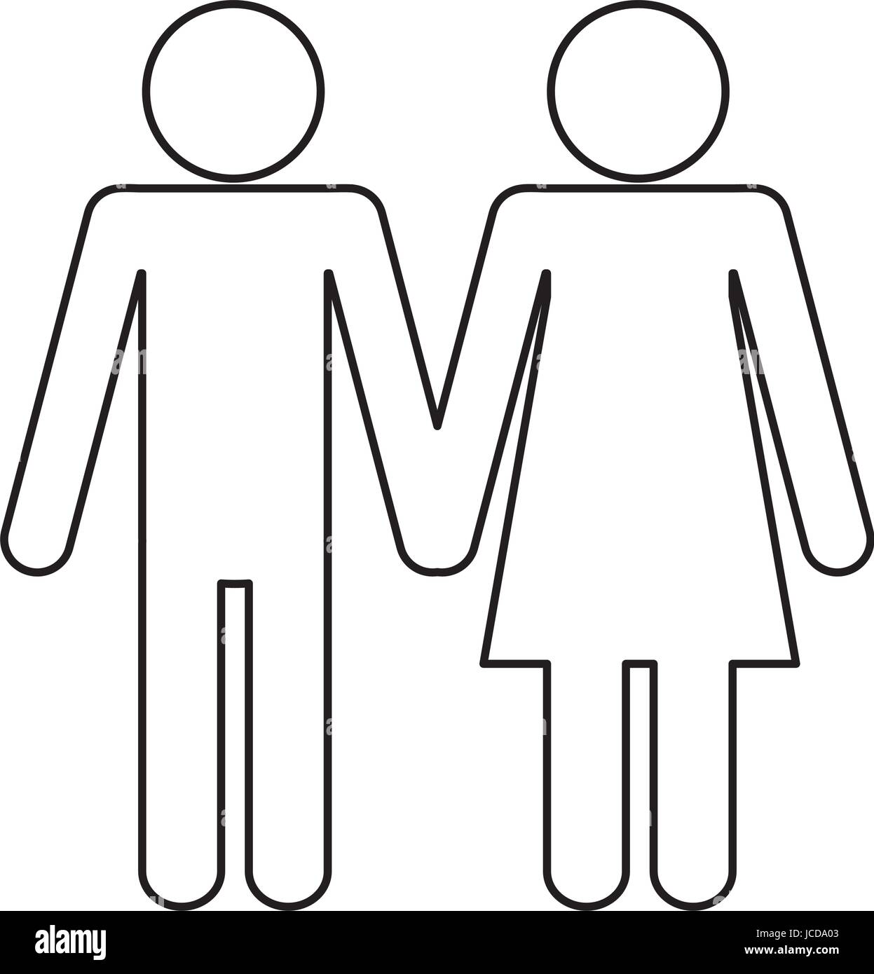 pictogram couple design Stock Vector Image & Art - Alamy