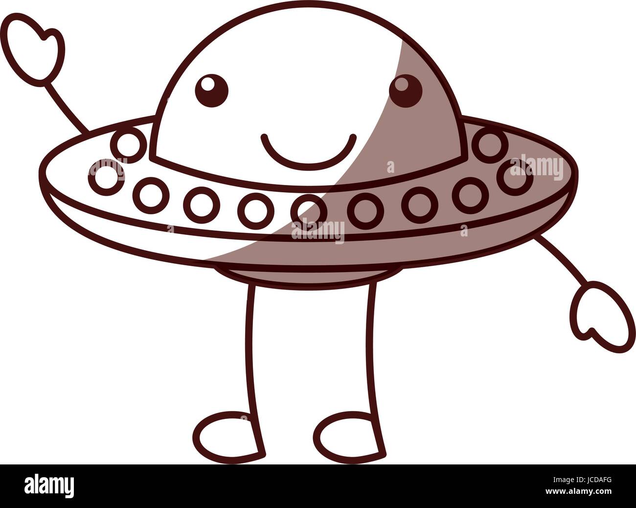 unidentified flying object comic character Stock Vector Image & Art - Alamy