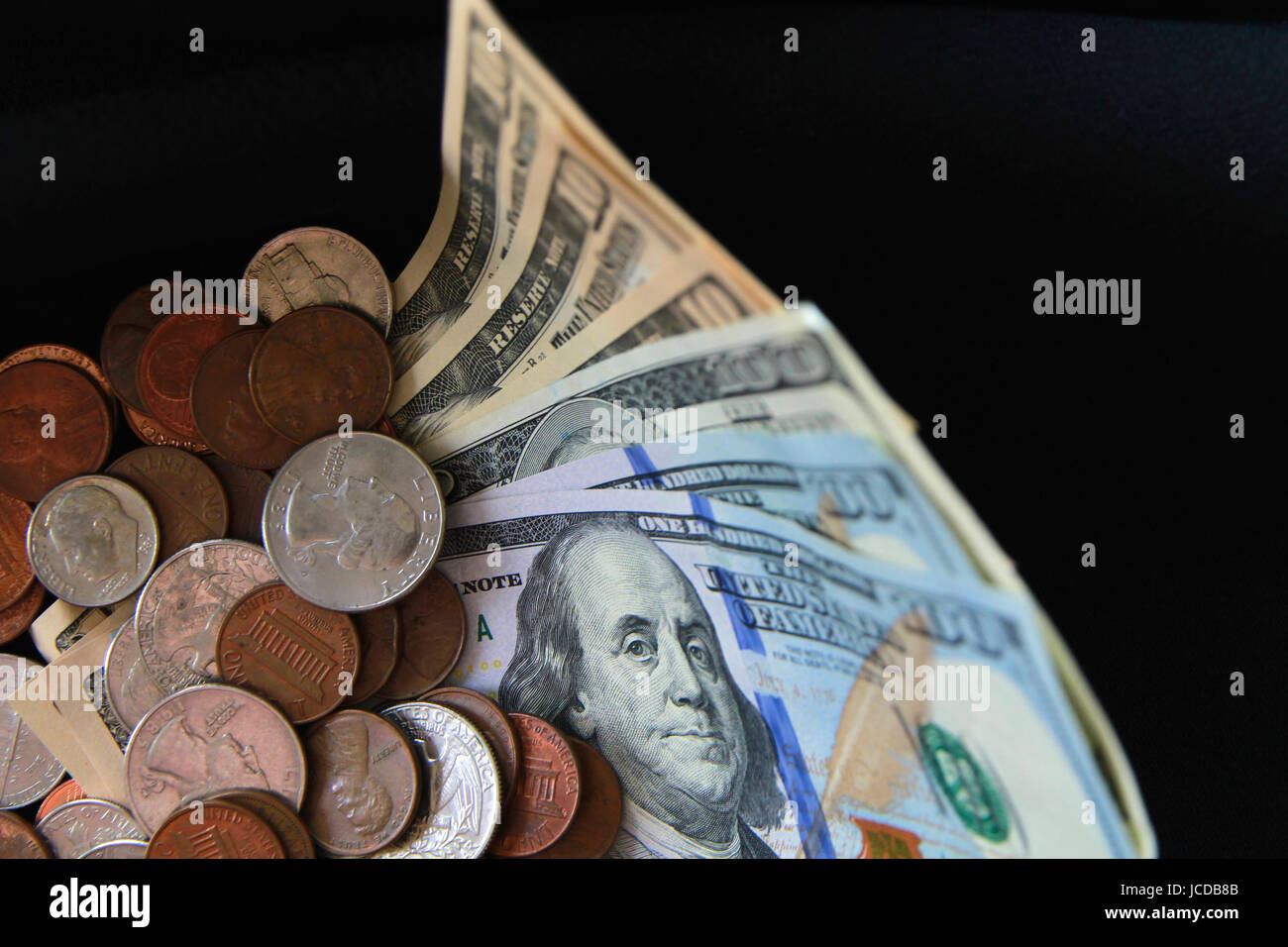 American dollars and cents Stock Photo - Alamy