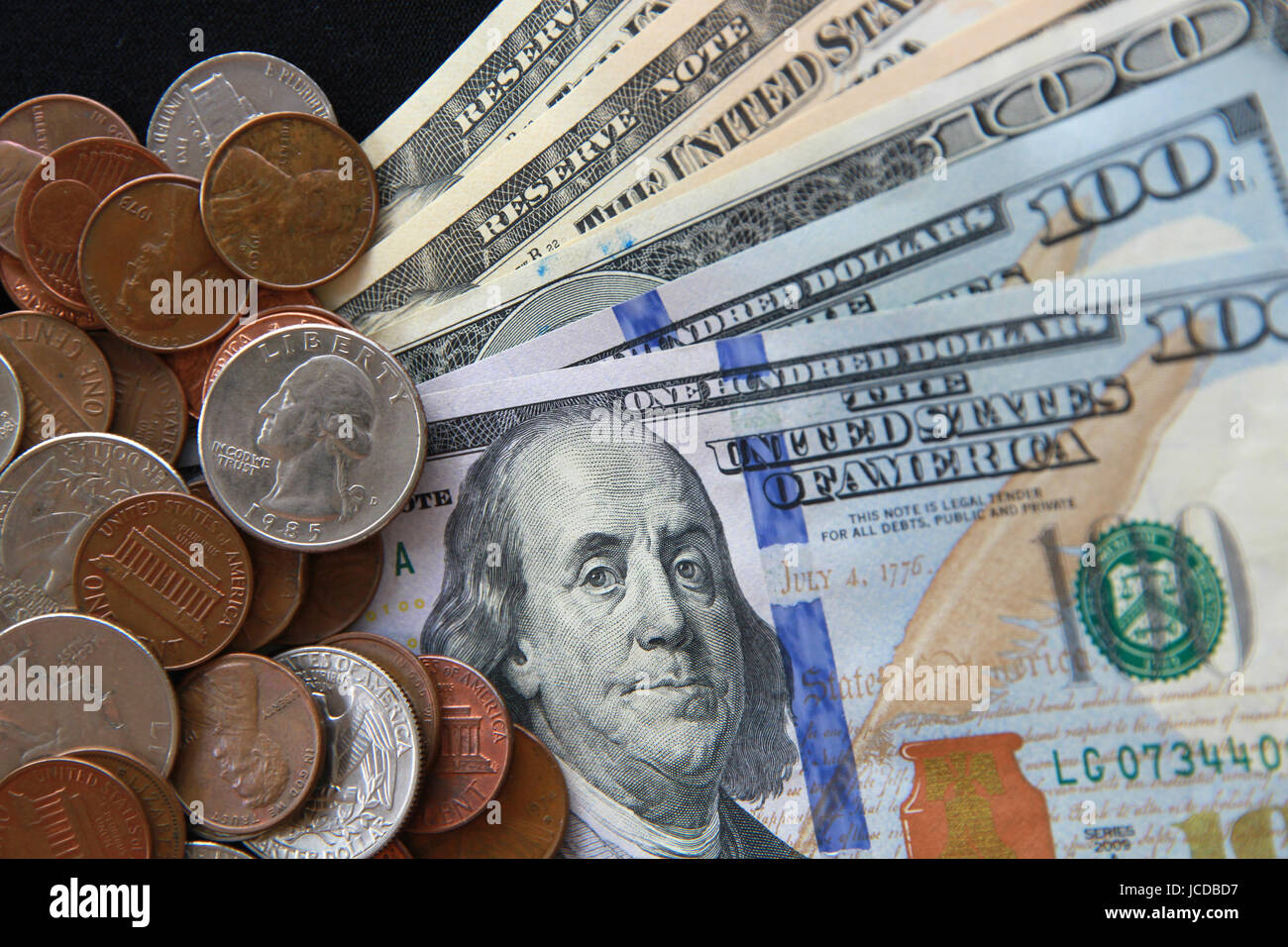 New us dollar notes and coins hi-res stock photography and images - Alamy