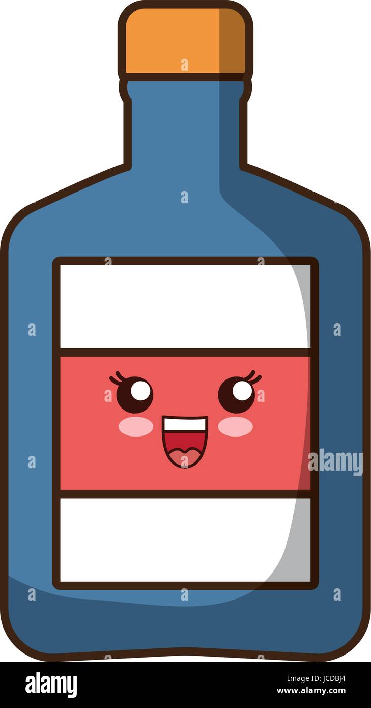 kawaii liquoir bottle icon Stock Vector Image & Art - Alamy