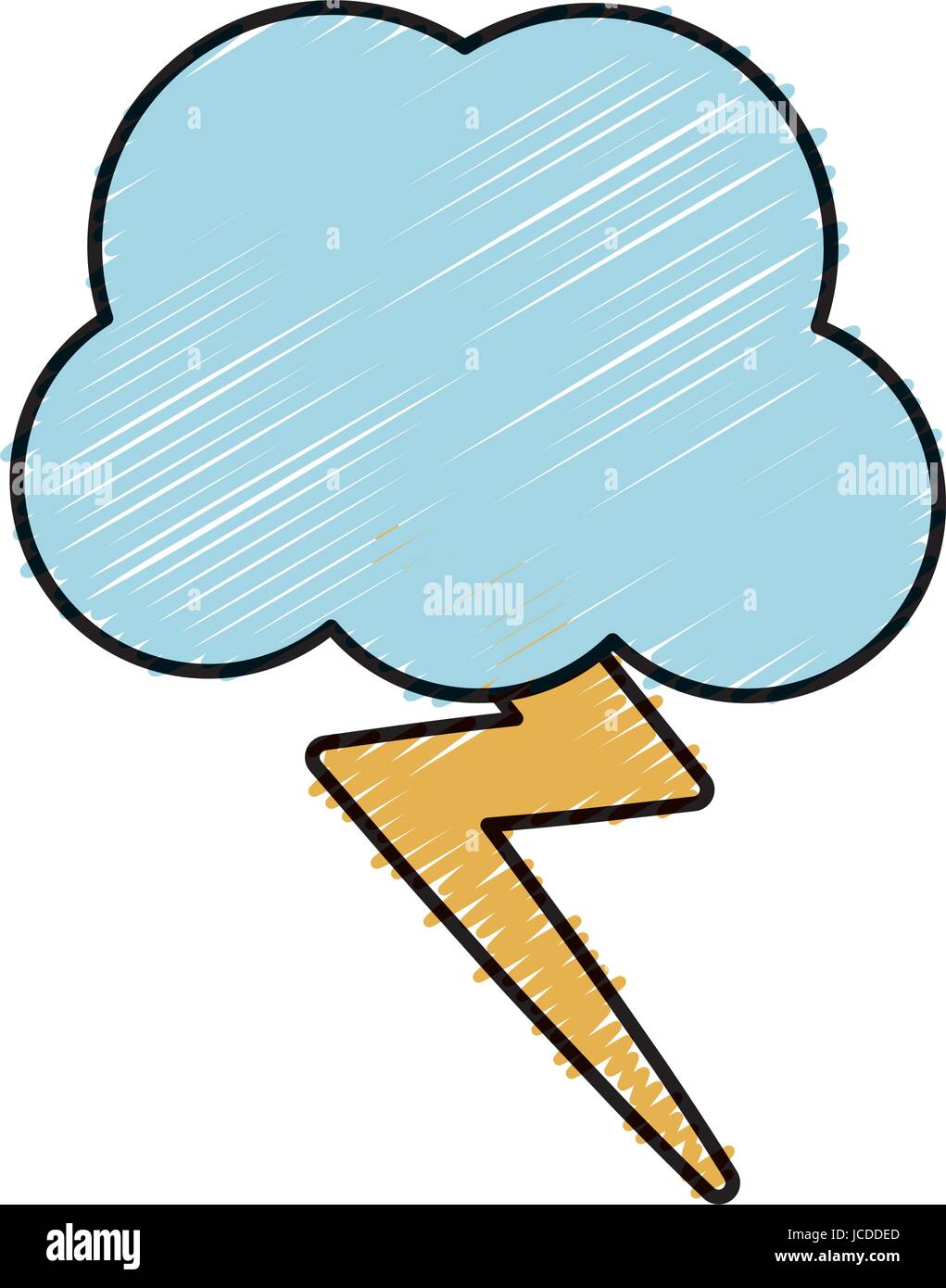 cloud and thunder icon Stock Vector Image & Art - Alamy