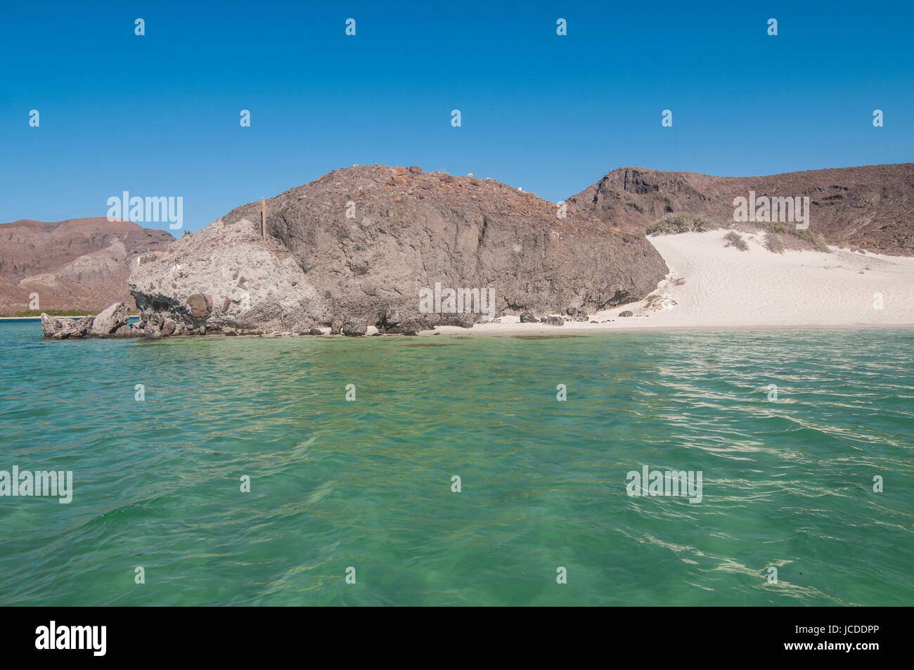Lonely BALANDRA BEACH, La Paz Baja California Sur Mexico Stock Photo ...