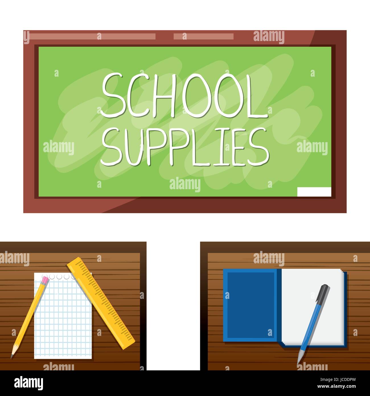 Junior high school students studying Stock Vector Images - Alamy