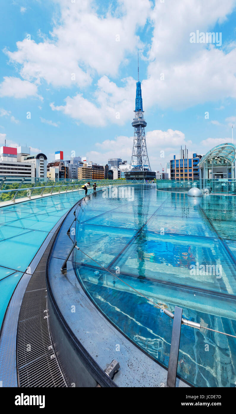 Nagoya, Japan city skyline with Nagoya Tower Stock Photo - Alamy