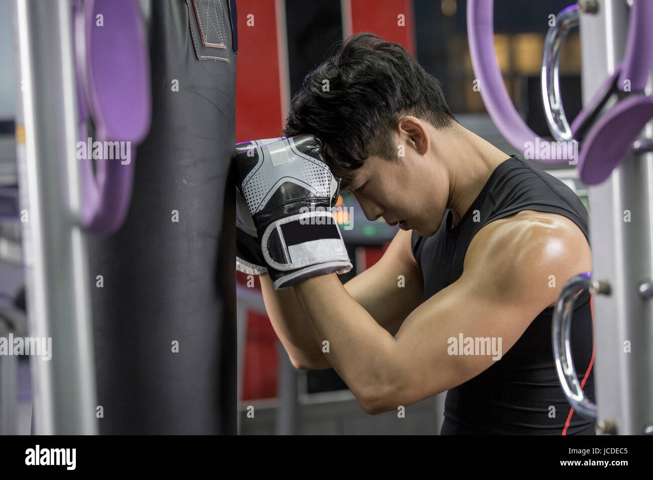 Side view young male boxer hi-res stock photography and images - Alamy