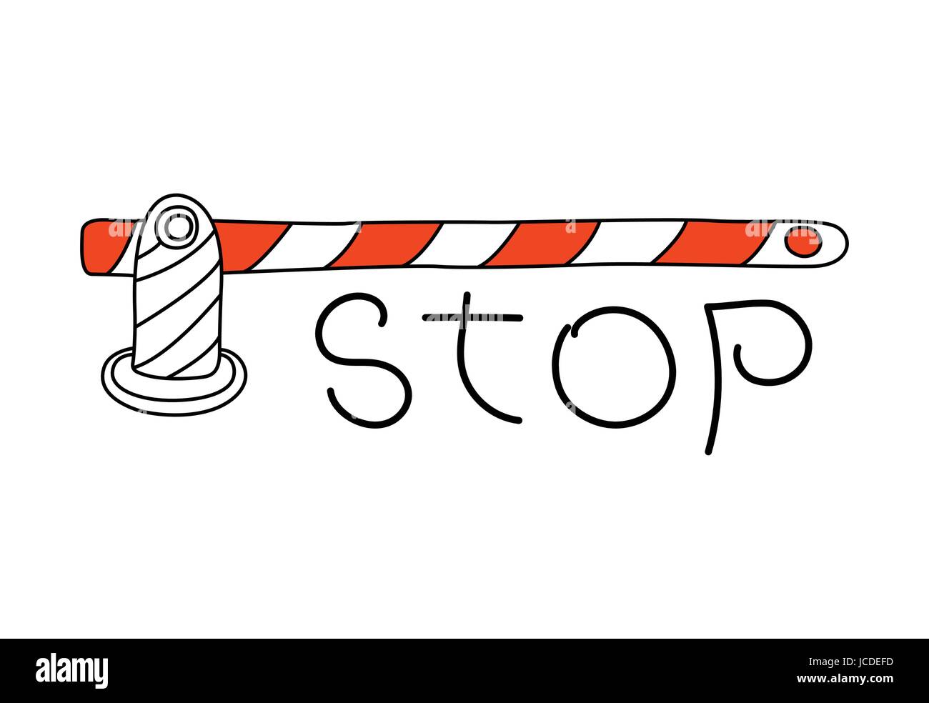 Road safety barrier Stock Vector Images - Alamy