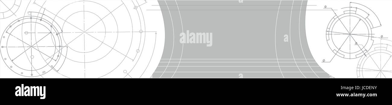 Mechanical engineering drawings. Vector background. Corporate Identity ...