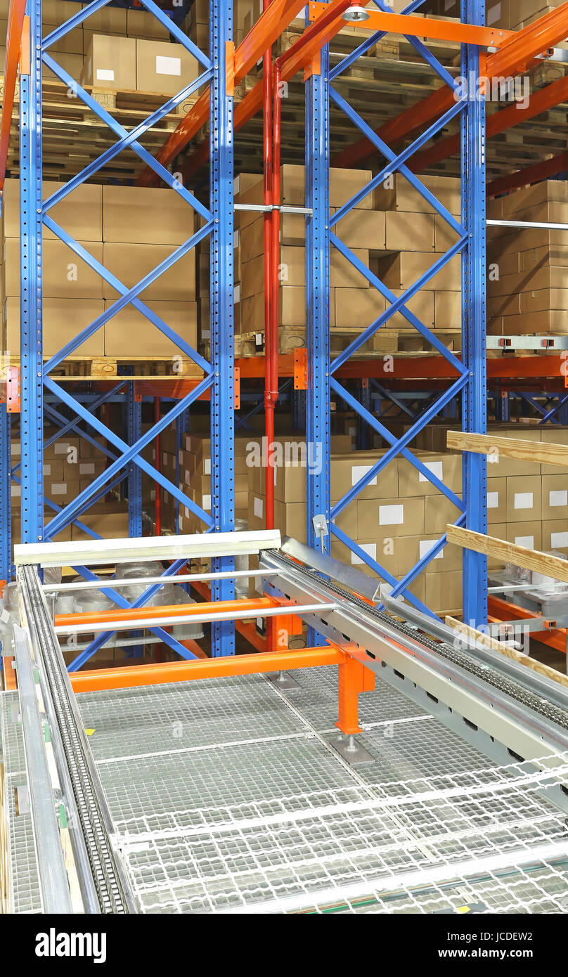 Distribution warehouse with automated storage and retrieval system ...