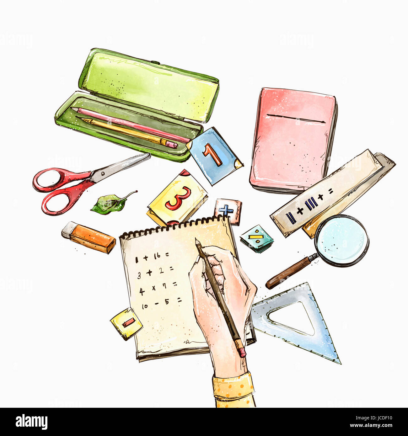 Calculation picture Cut Out Stock Images & Pictures - Alamy