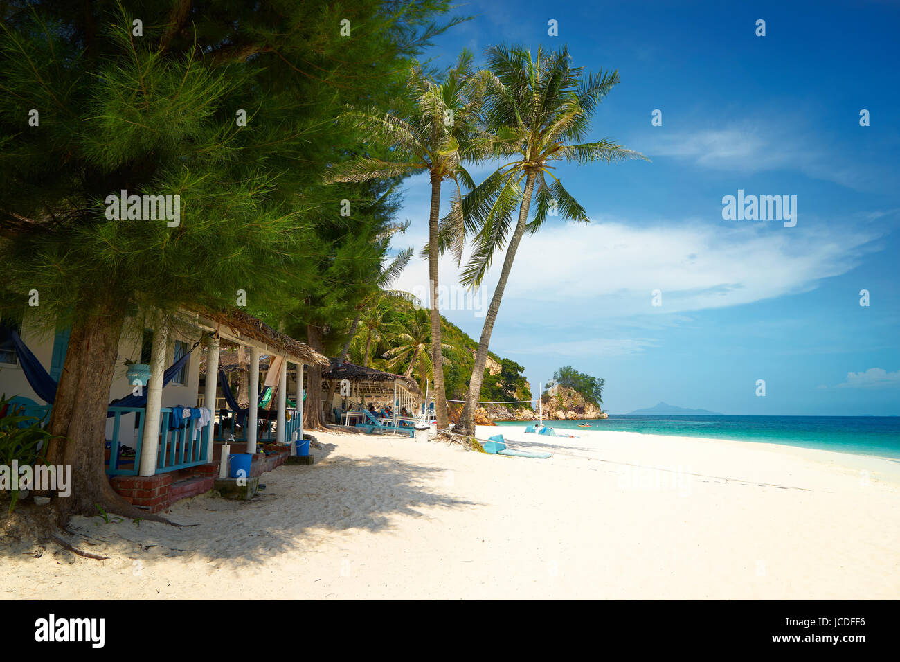 Rawa Beach in sunny day , world famous destination, beautiful weather ...