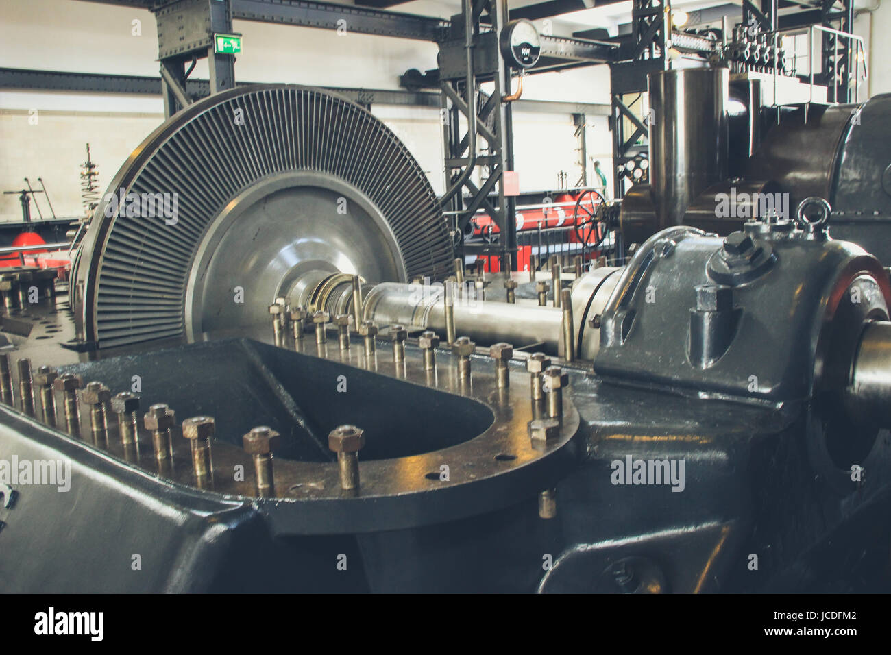 Electric turbine in a factory Stock Photo - Alamy