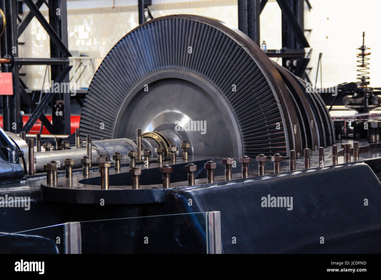 Electric turbine in a factory Stock Photo - Alamy