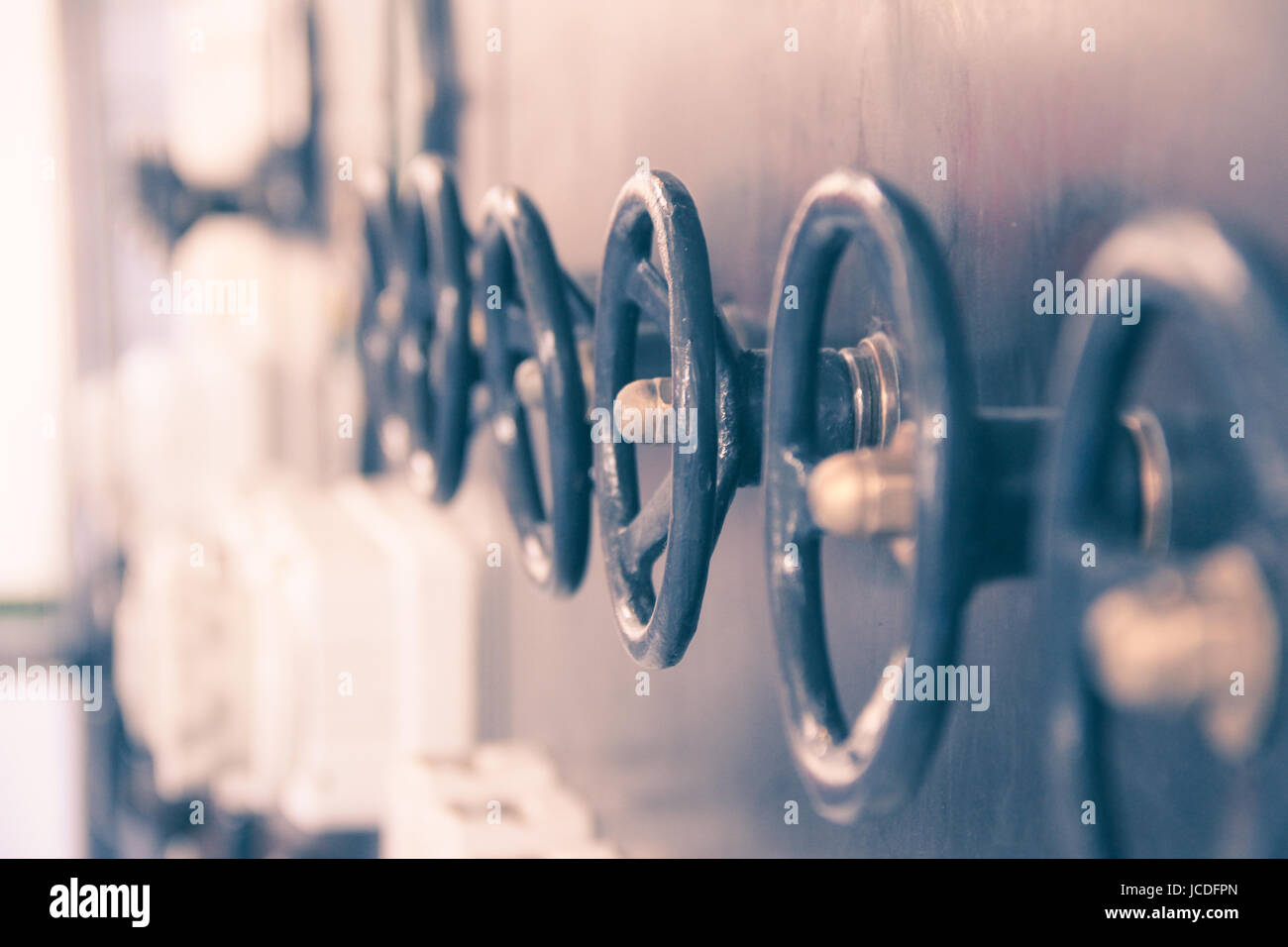 control panel machine with levers in a factory Stock Photo - Alamy
