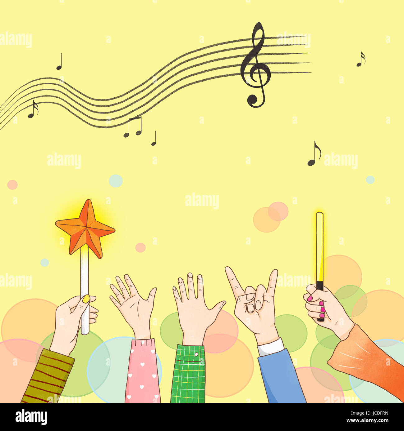 Illustration representing concert Stock Photo - Alamy
