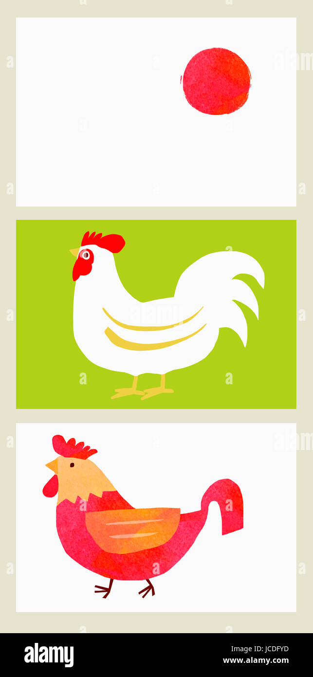 Chinese zodiac, chicken Stock Photo - Alamy