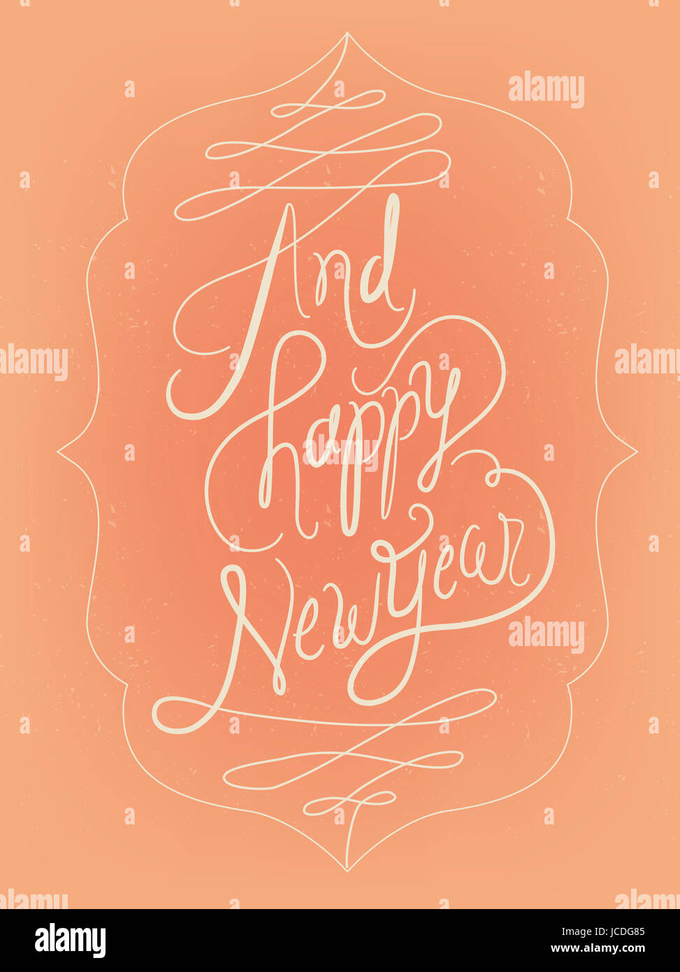 English calligraphy for new year Stock Photo - Alamy