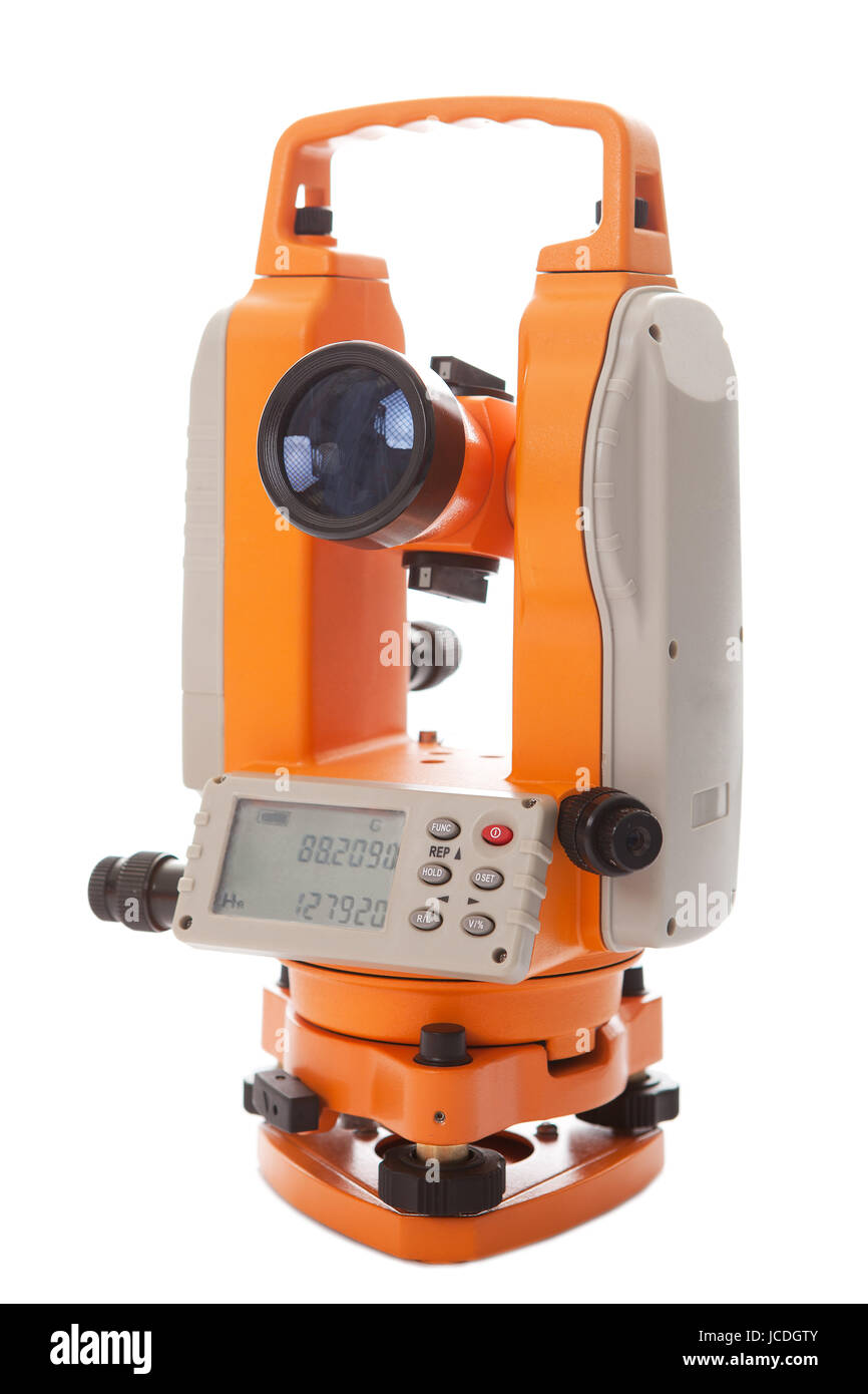 Survey Equipment Theodolite On Tripod High Resolution Stock Photography ...