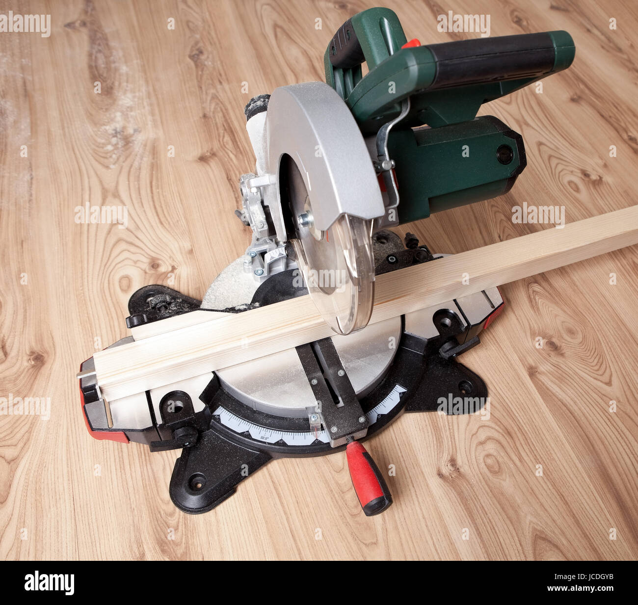 Electrical saw with circular blade for wood Stock Photo - Alamy