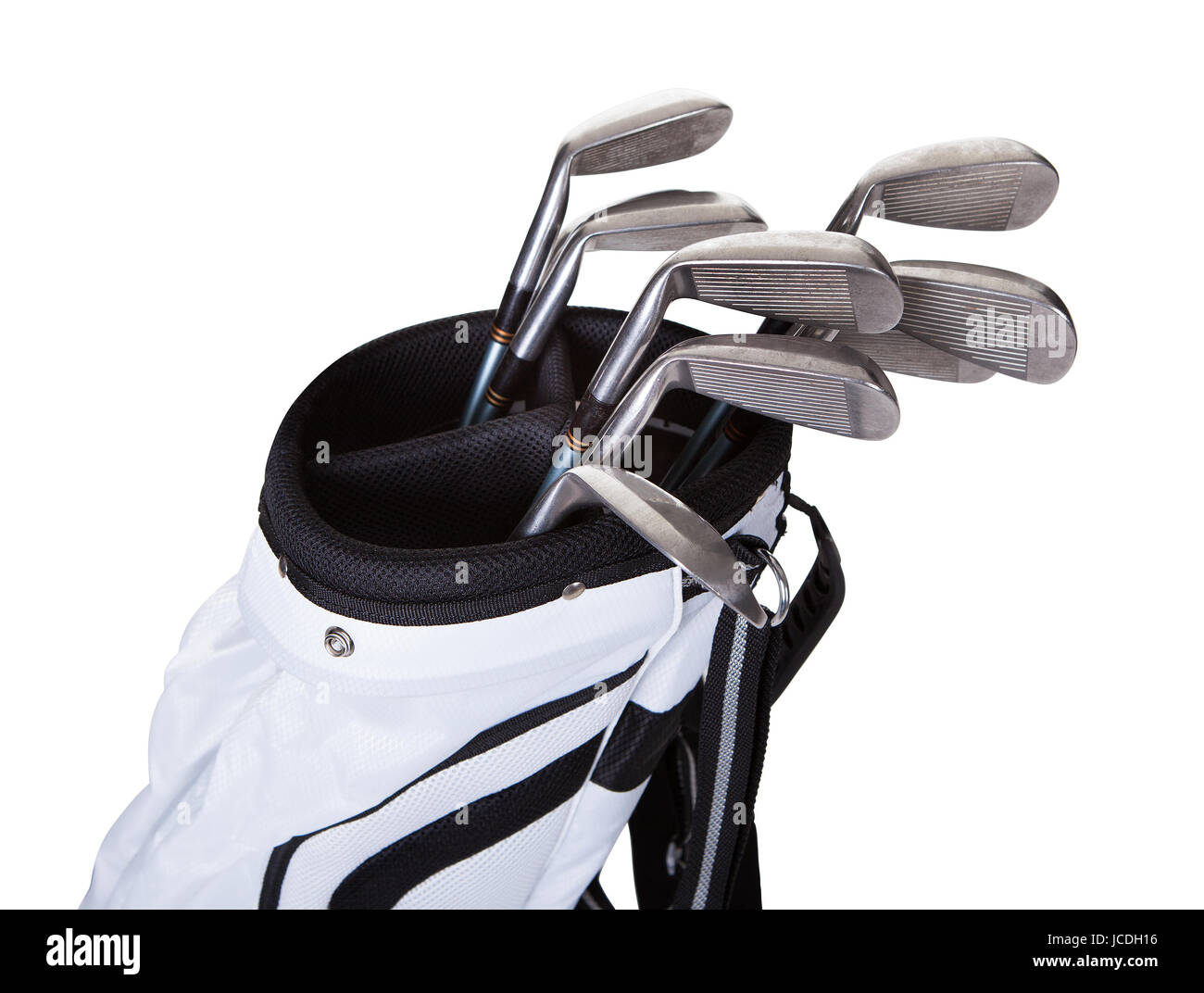 Close-up Of A Golf Bag Isolated On White Background Stock Photo - Alamy