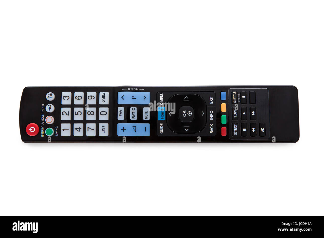 Close-up Of A Remote Control Isolated On White Background Stock Photo ...