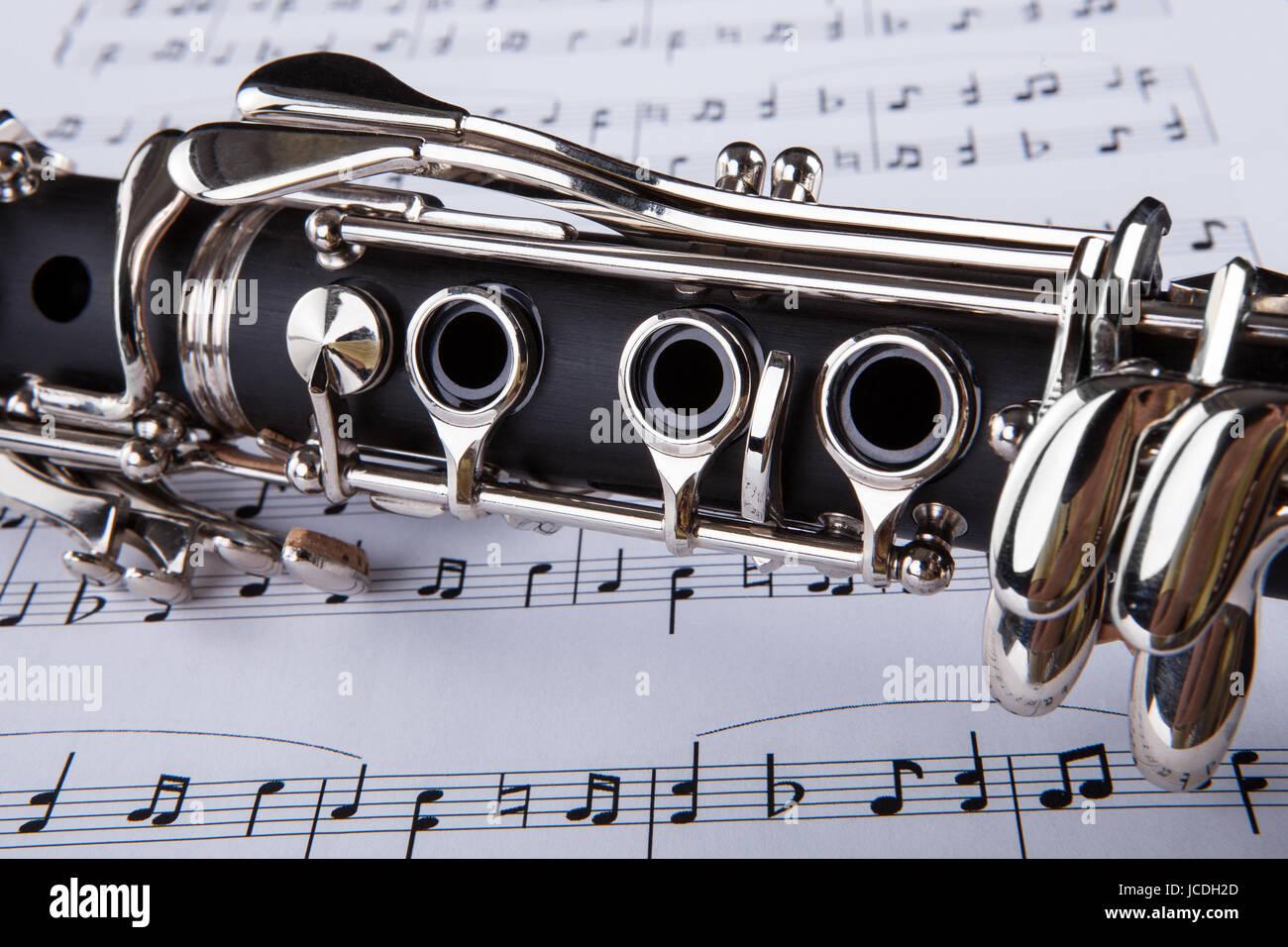 Close-up Photo Of Clarinet And Musical Note Stock Photo - Alamy