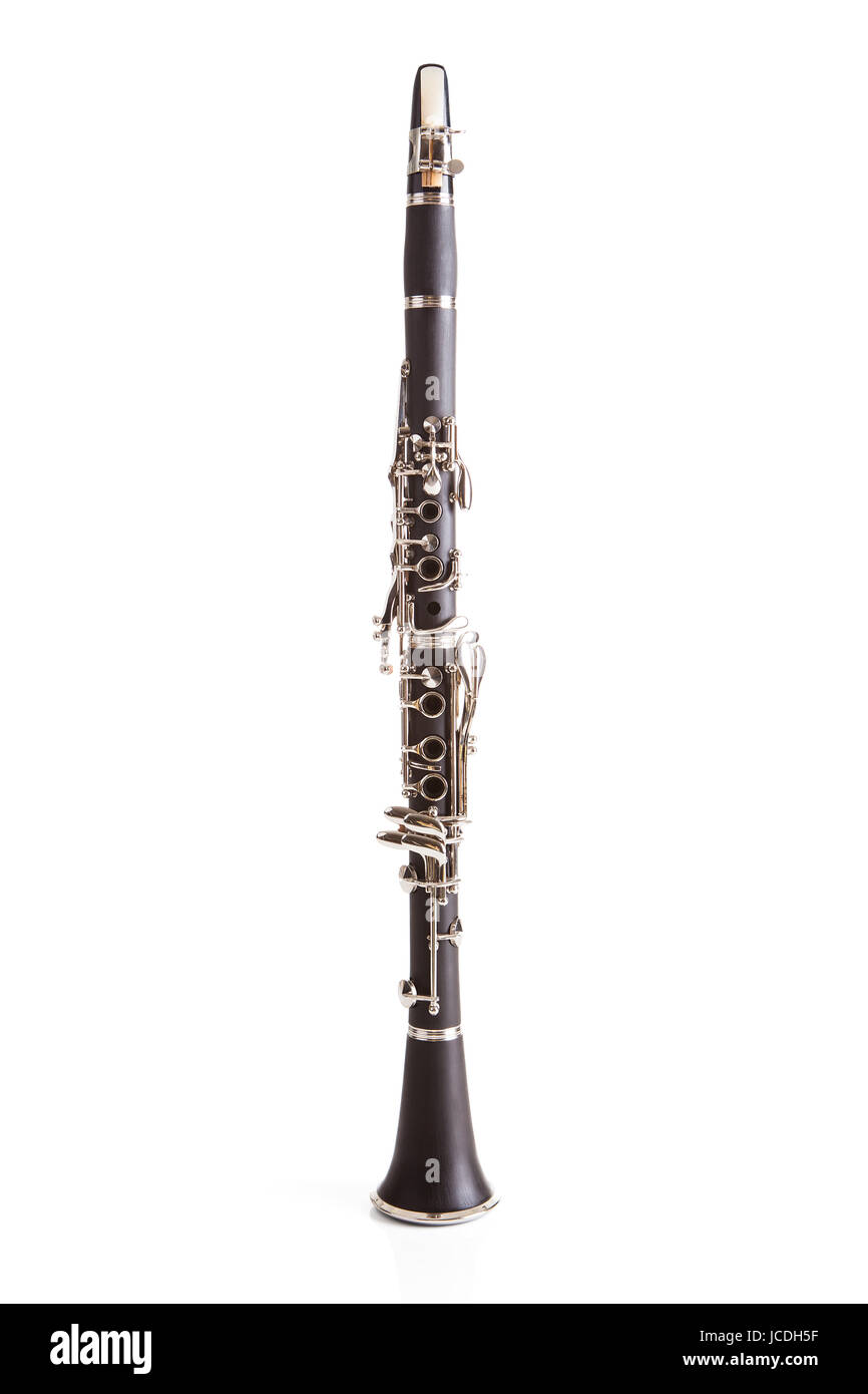 Close-up Of Clarinet Isolated On White Background Stock Photo - Alamy