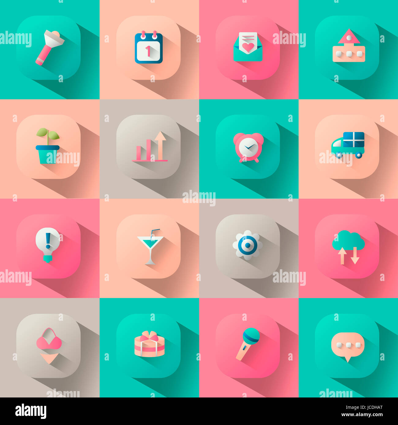 Set of various icons Stock Photo - Alamy