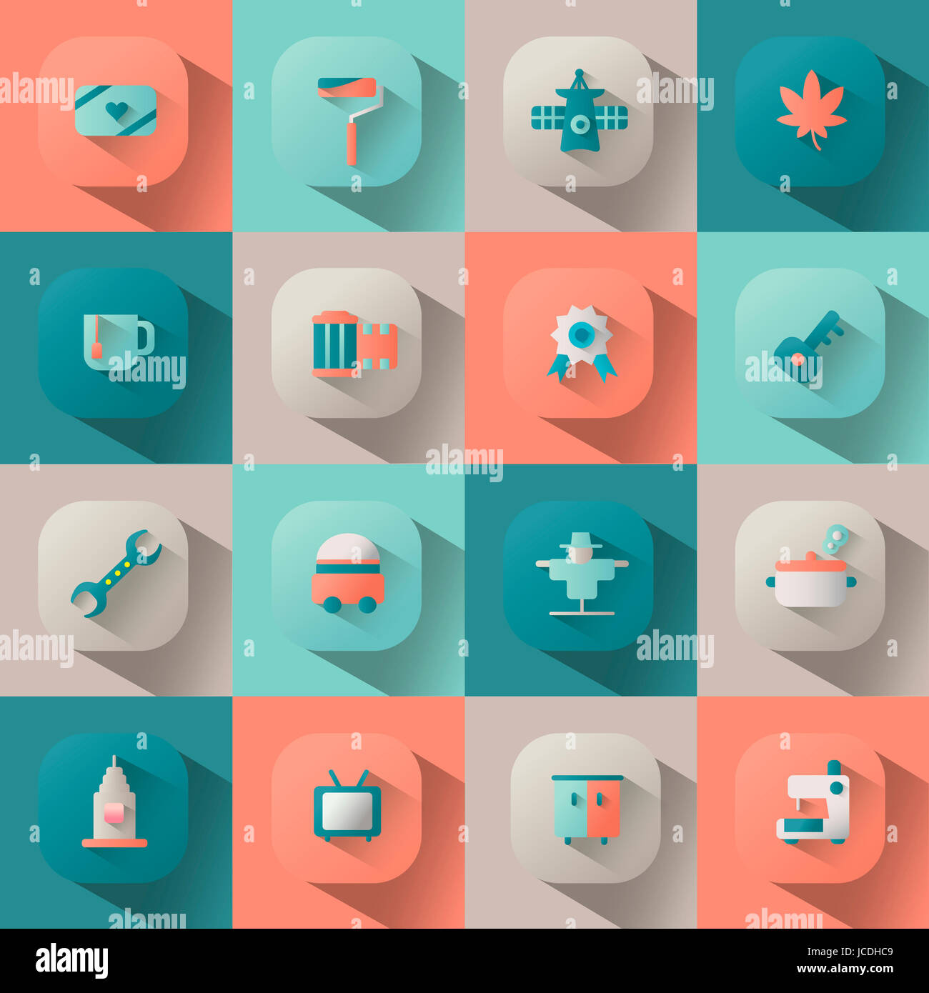 Set of various icons Stock Photo - Alamy