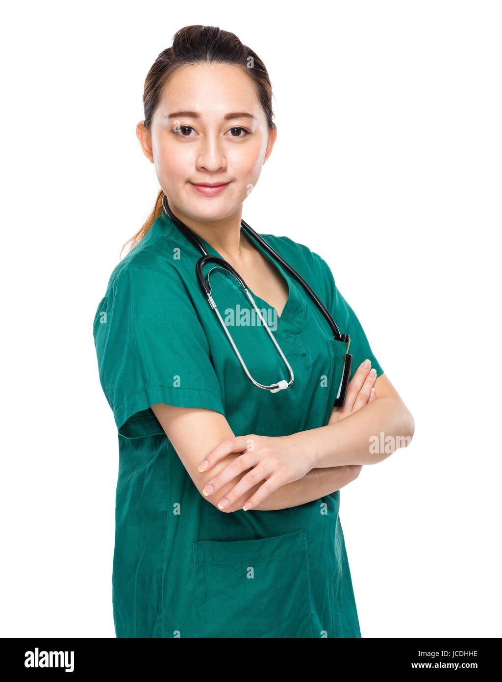 Chinese woman doctor portrait Stock Photo - Alamy