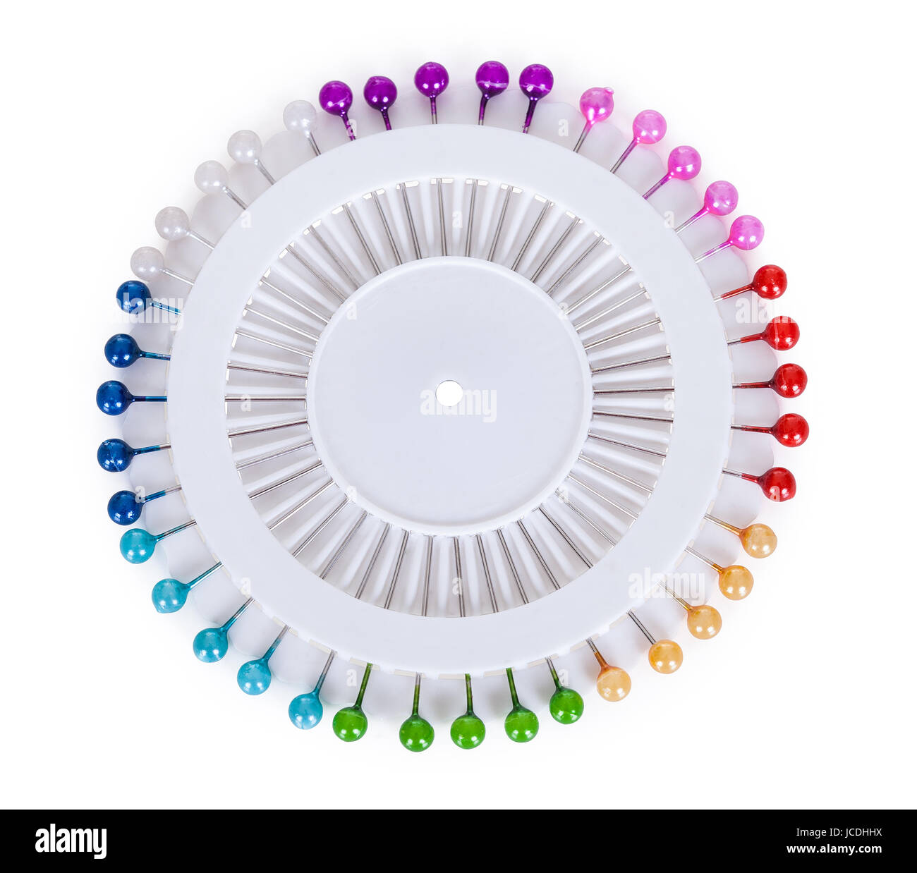 Collection of needles. Isolated on white background Stock Photo - Alamy