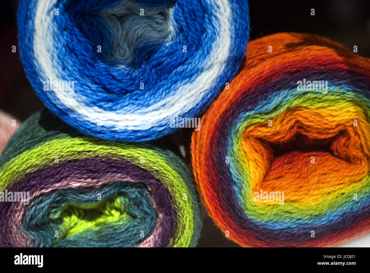 Balls of wools Stock Photo - Alamy