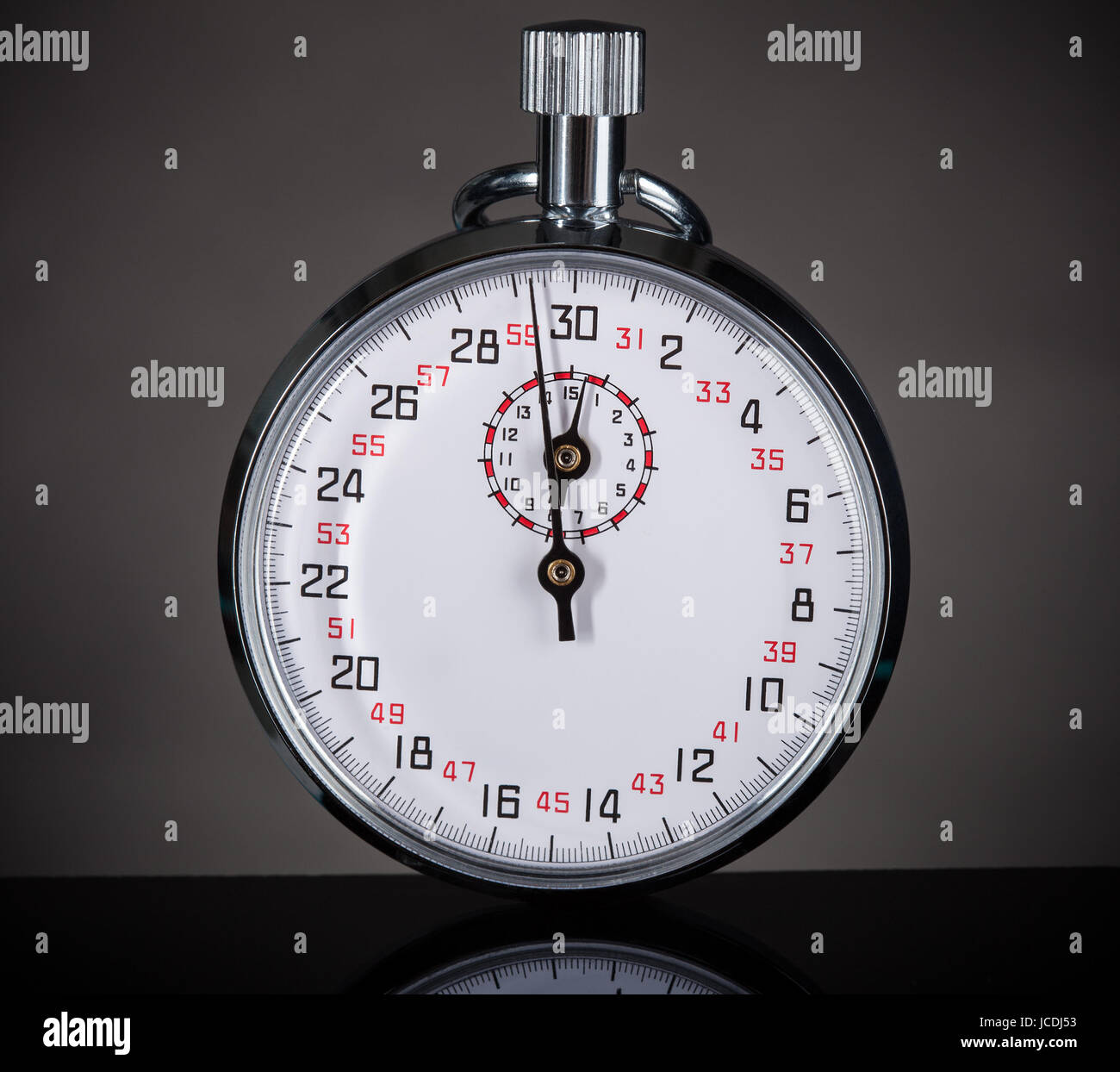 Closeup Photo Of Stopwatch On Gray Background Stock Photo - Alamy