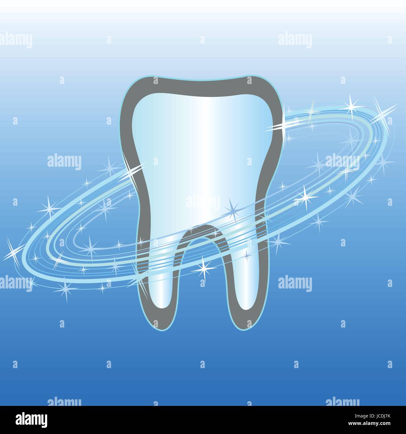 Dental care concept symbol icon. Healthy clean tooth Stock Vector Image ...