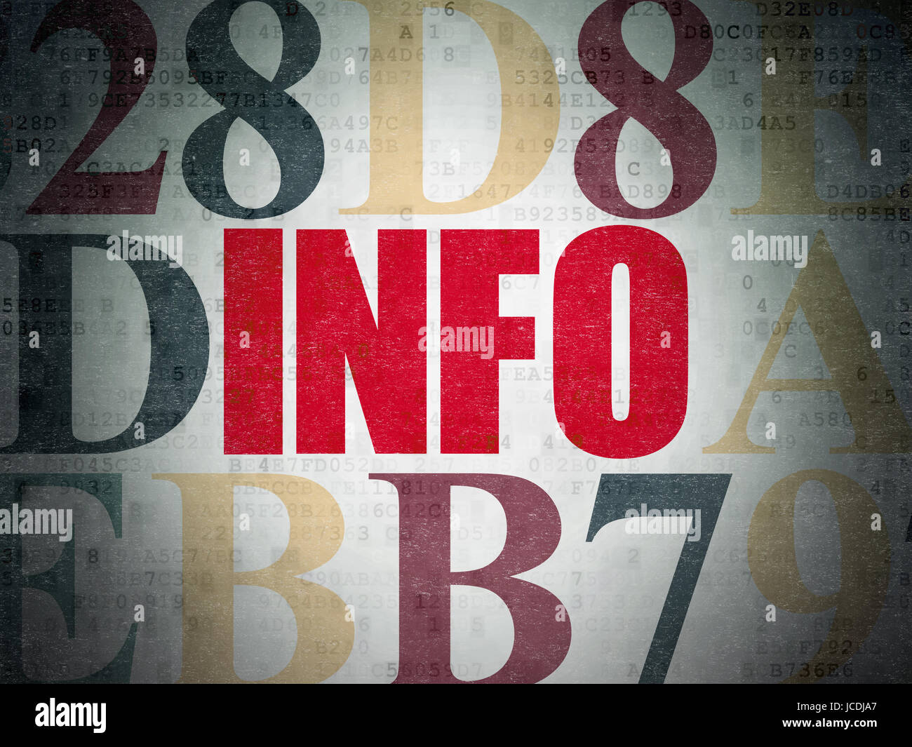 Information concept: Info on Digital Data Paper background Stock Photo ...