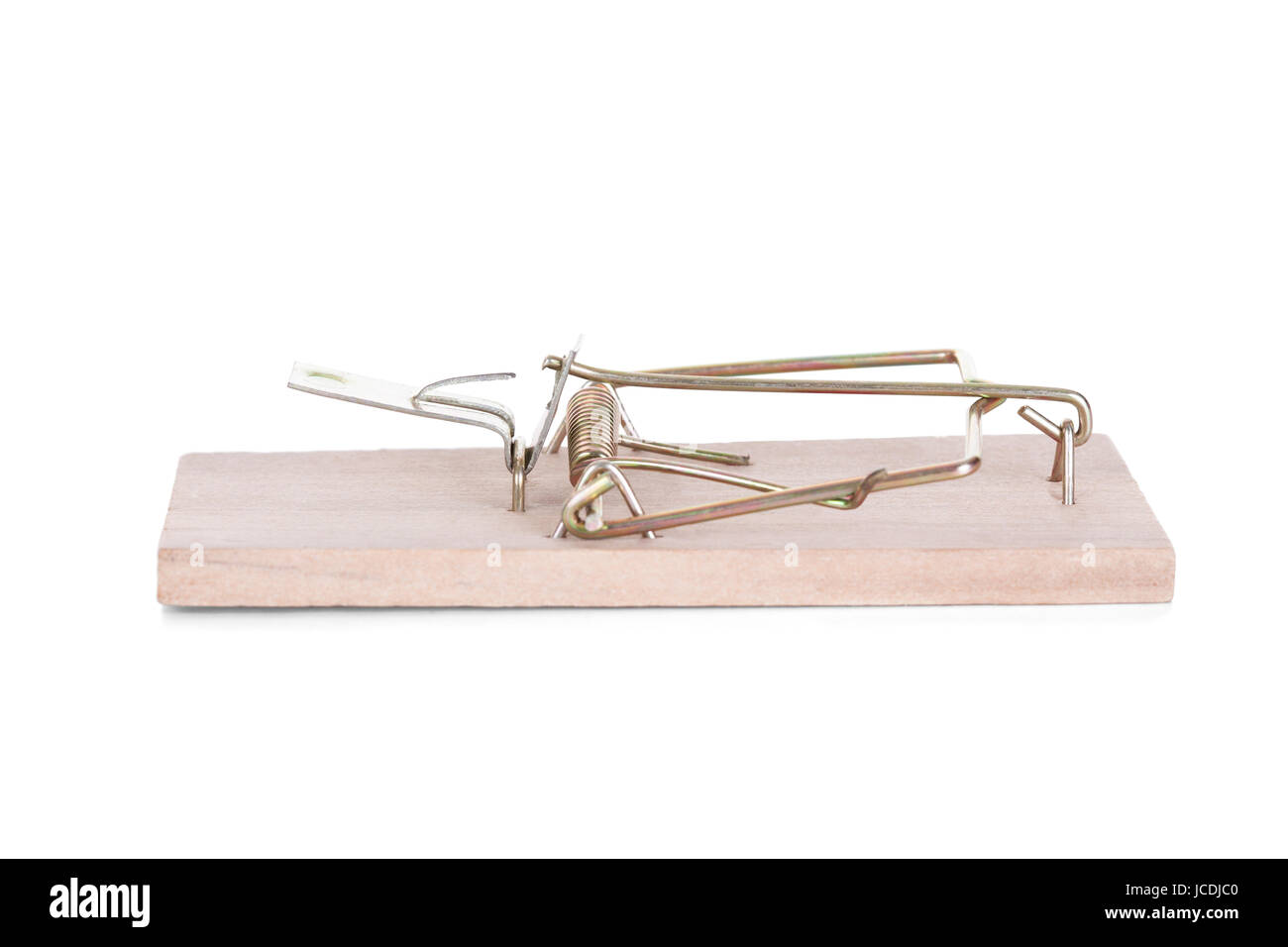 Wooden Mouse Trap Isolated On White Background Stock Photo - Alamy