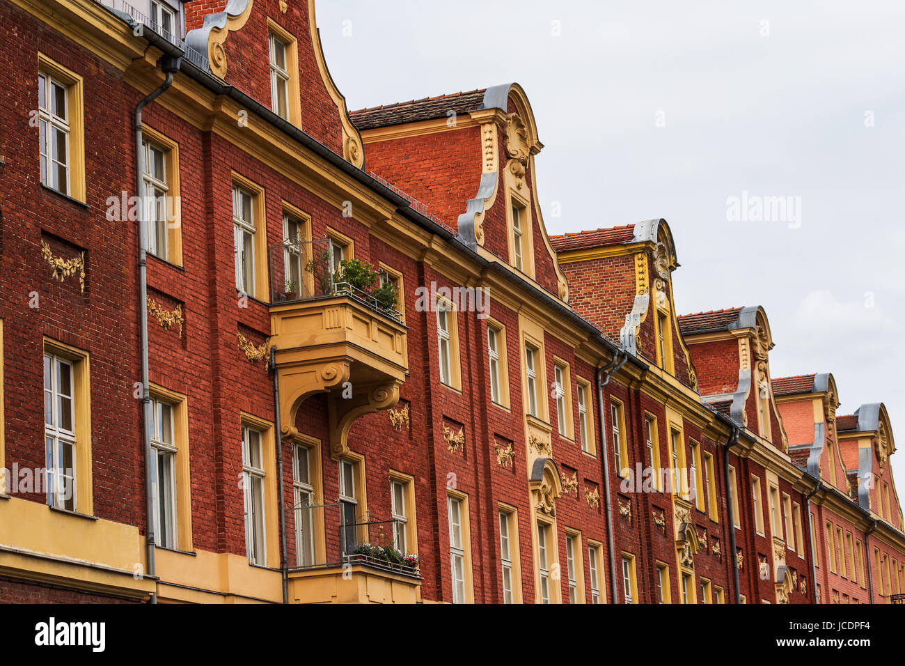 old gable - brick houses in potsdam Stock Photo - Alamy