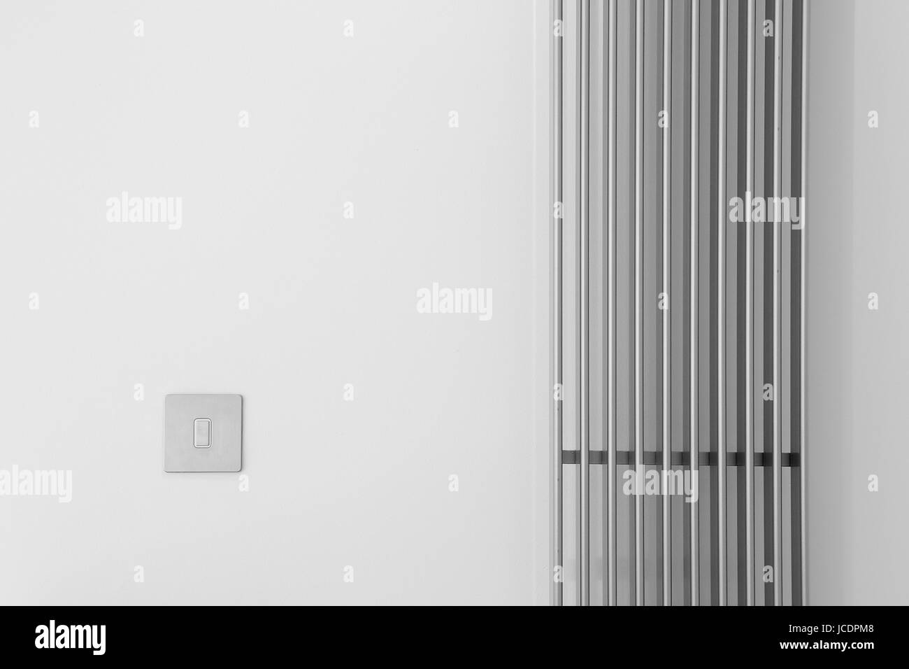 Interior of a modern house - detail of radiator Stock Photo - Alamy