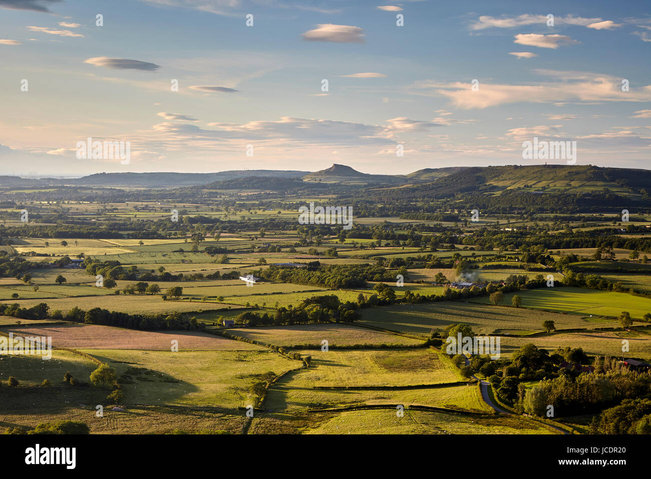 Vista of North Yorkshire from the Cleveland Way. All rights reserved ...