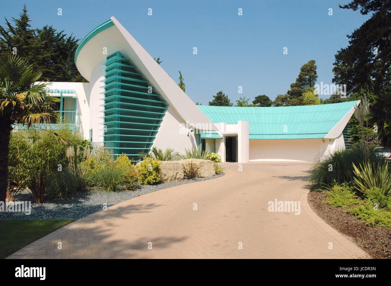 Exterior of a unique luxury house Stock Photo - Alamy