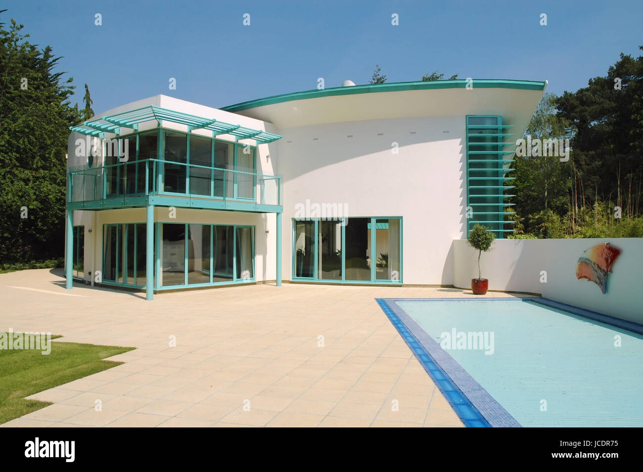 Exterior of a unique luxury house Stock Photo - Alamy