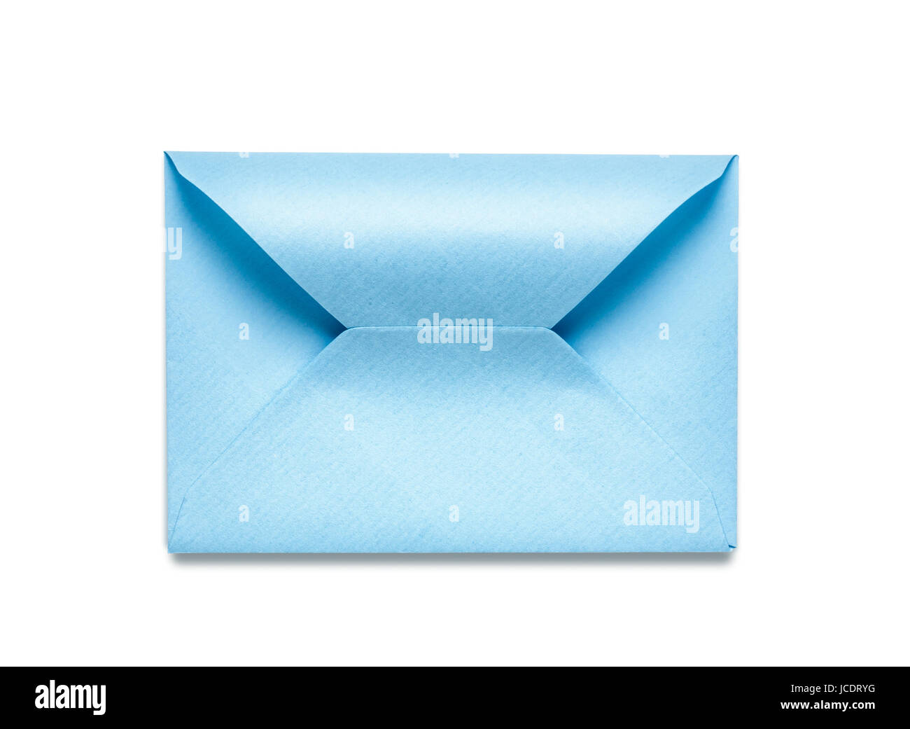 Light blue envelope isolated on white background. Object with clipping path Stock Photo - Alamy