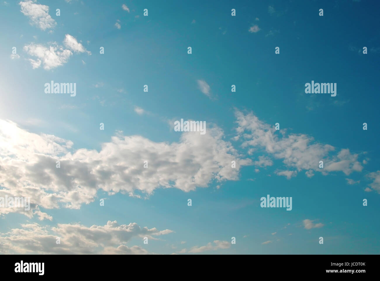 Beautiful blue sky with clouds, air nature Stock Photo - Alamy