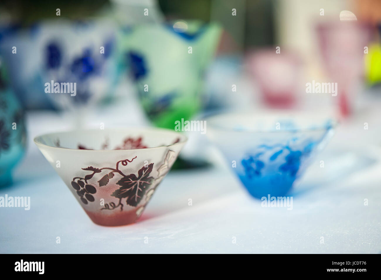Japanese Art Glass Stock Photo - Alamy