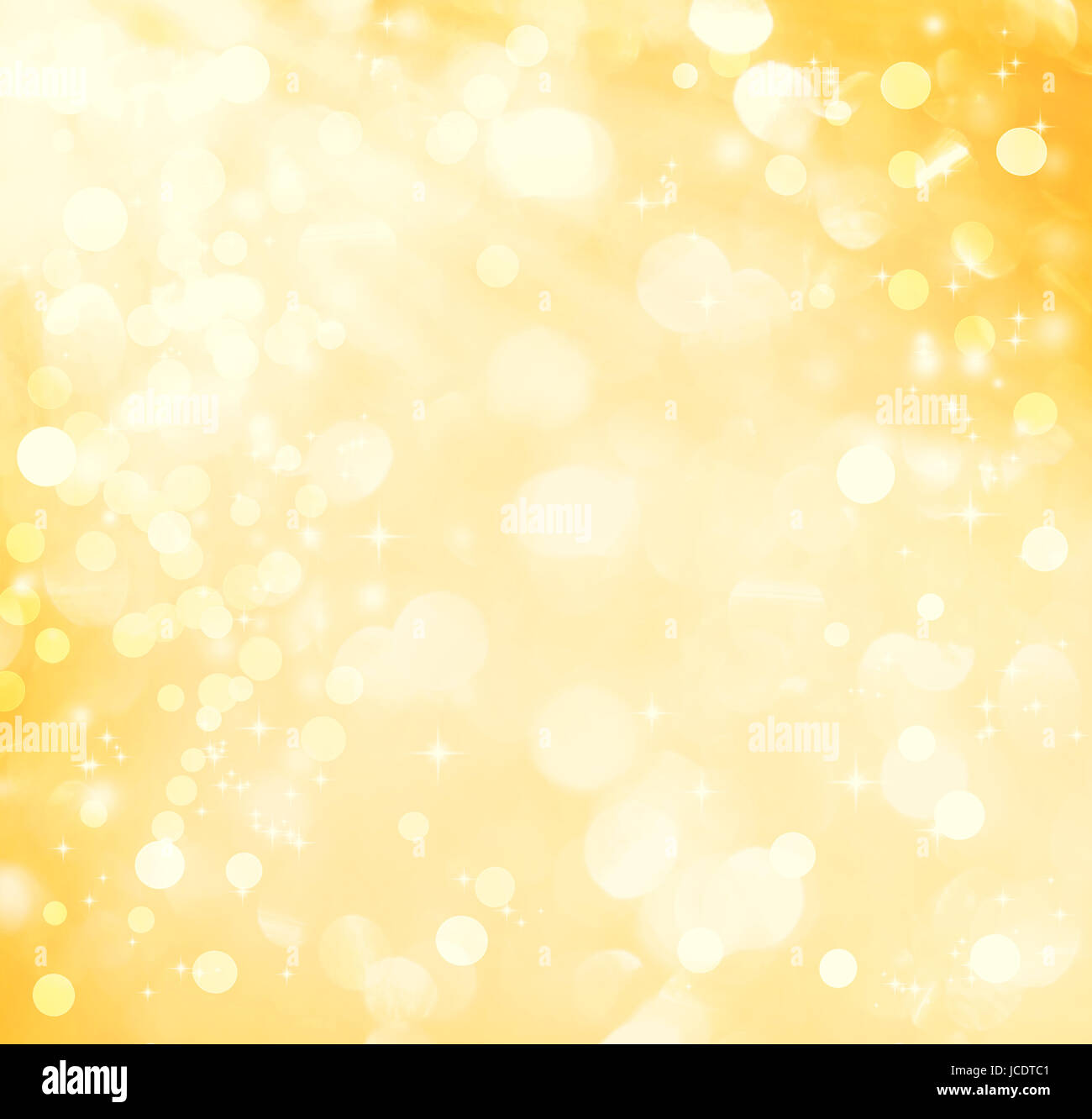 Golden yellow abstract shiny light and glitter background Stock Photo ...