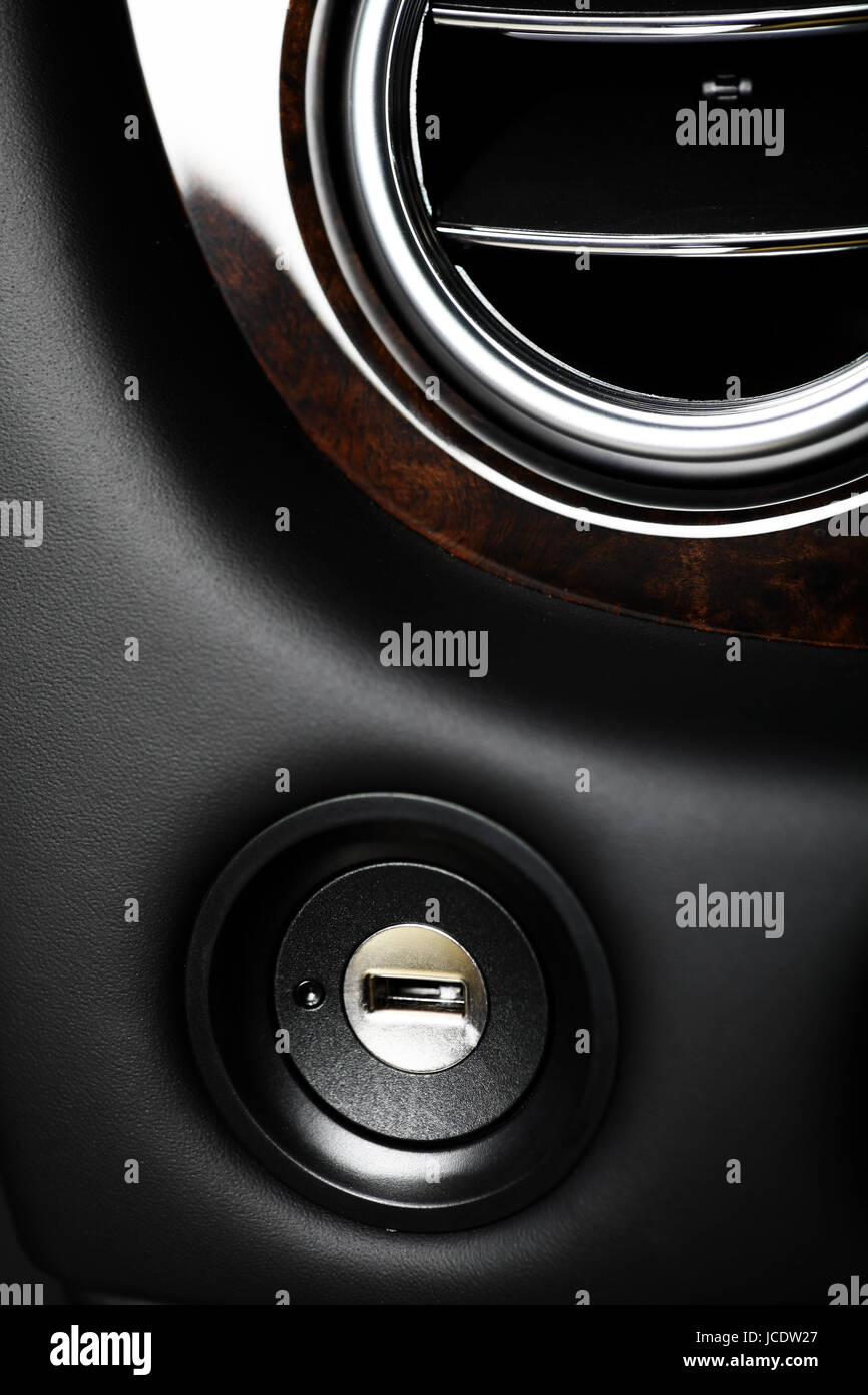 Close up shot of the ignition keyhole in a car Stock Photo - Alamy