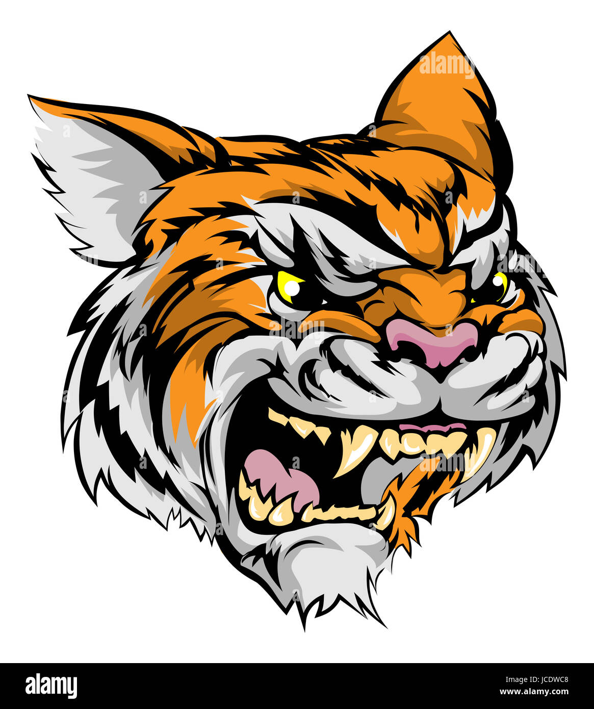 Cartoon fierce tiger animal character hi-res stock photography and ...