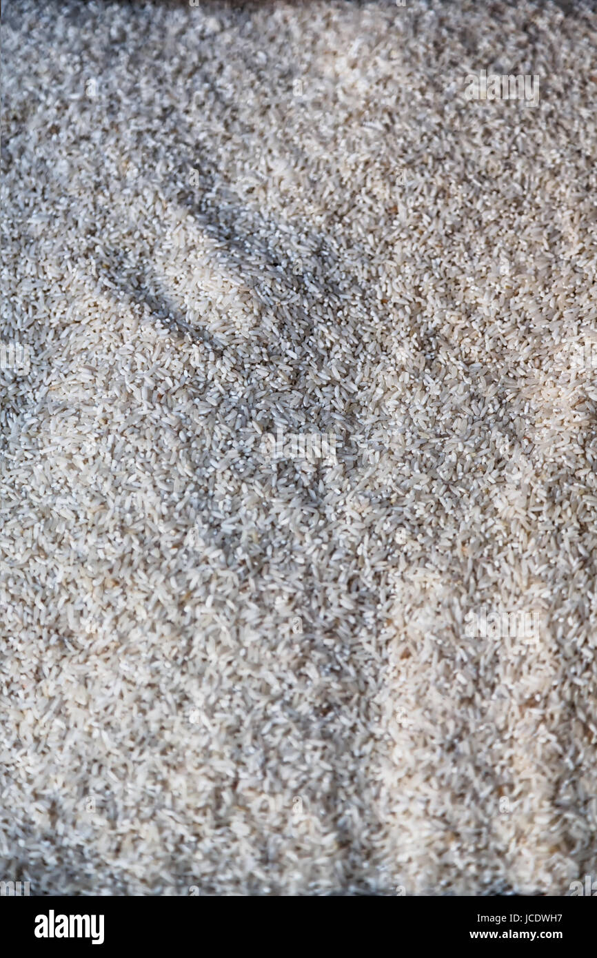 in a market lots of rice grain selled like concept of helty food Stock ...